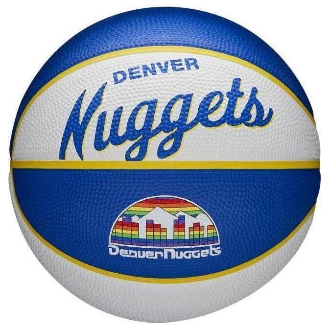 Ballon de Basket Wilson Retro Mini Denver Nuggets Taille 3