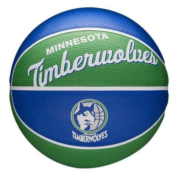 Ballon de Basket Wilson Retro Mini Minnesota Timberwolves Taille 3